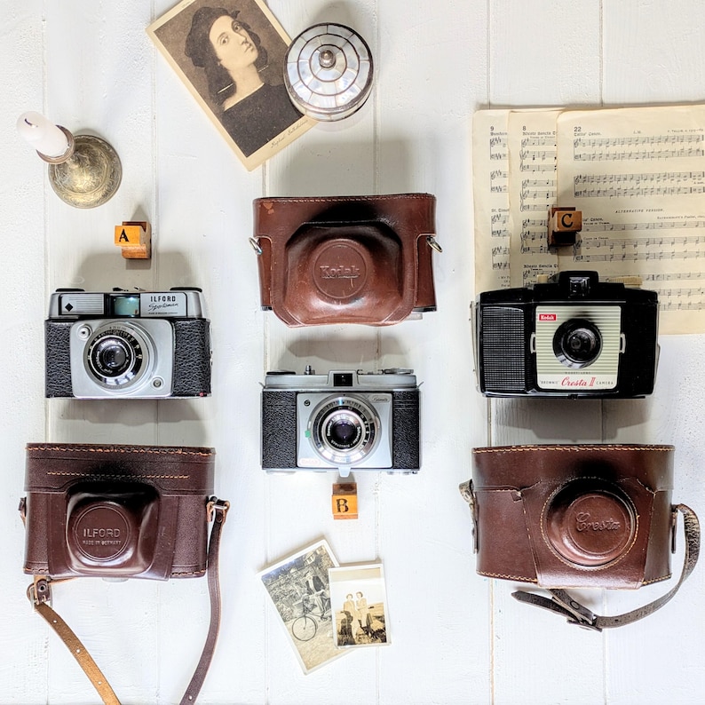 Vintage Camera. 1930s-1970s Box/instant/slr. Kodak Brownie, Instamatic ...