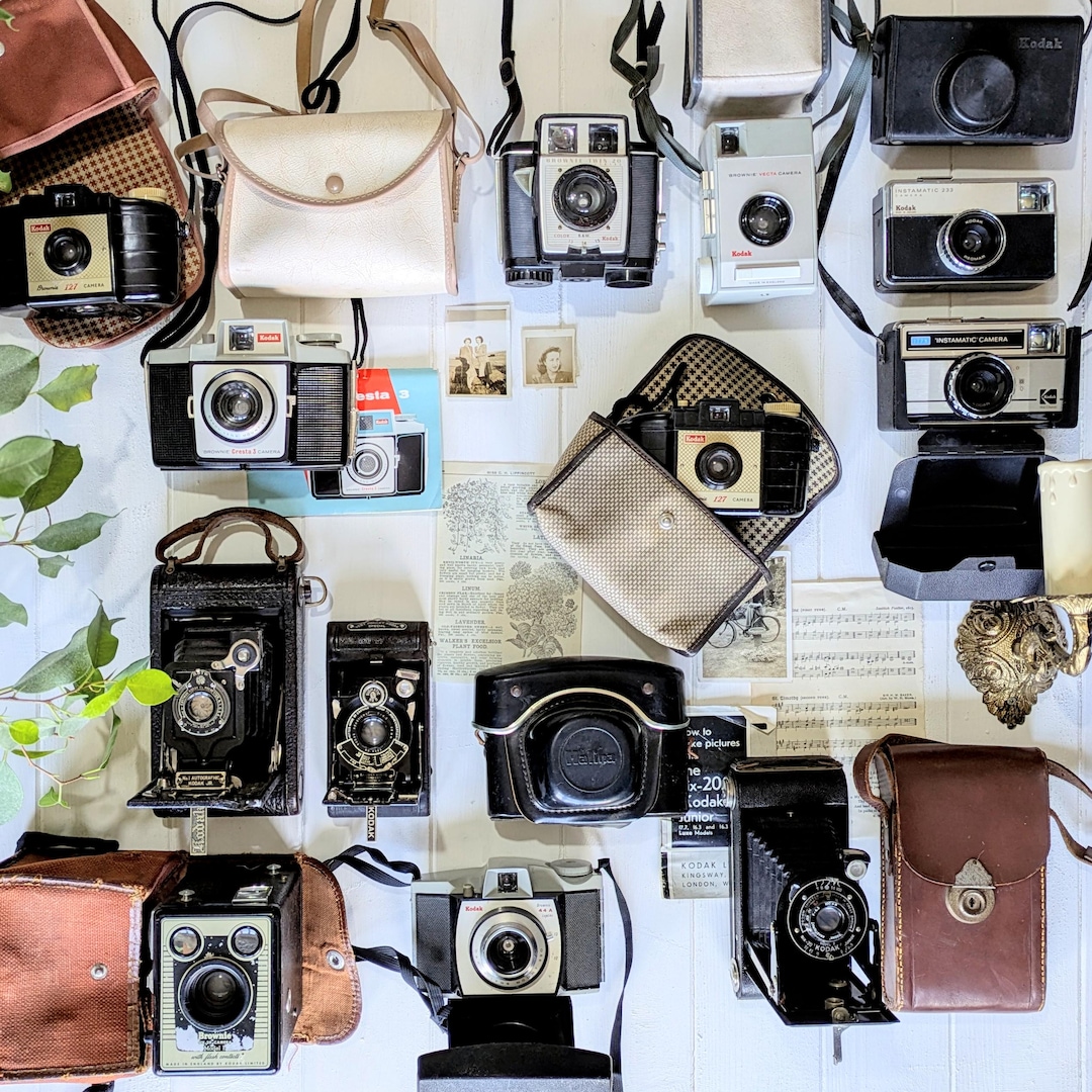Retro Camera Collection: 1910s-1970s Kodak, Vest Pocket, Halina ...