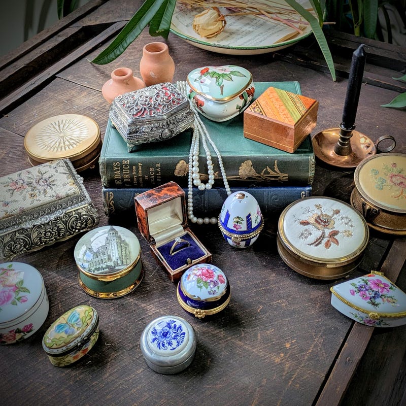 Trinket Box Vintage - Etsy