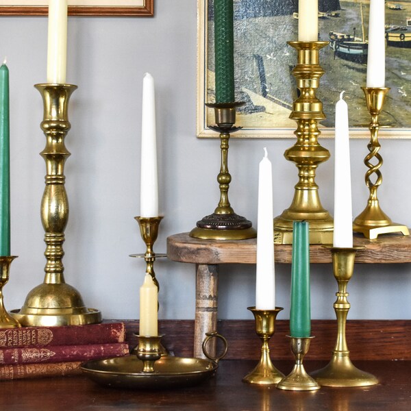 Brass Candle Holder - Etsy
