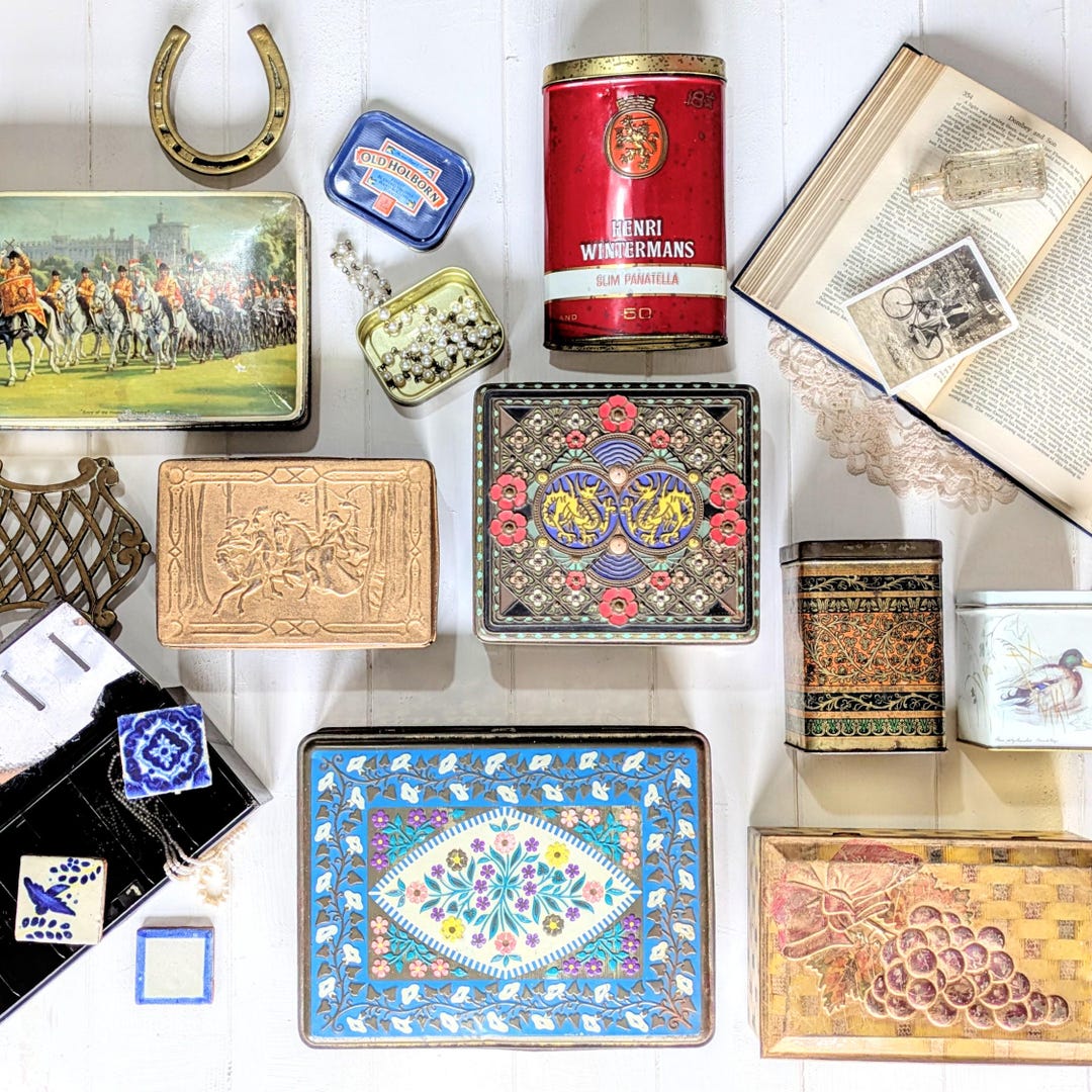 Vintage Advertising Tins: Collectable Retro Storage Tins - Etsy