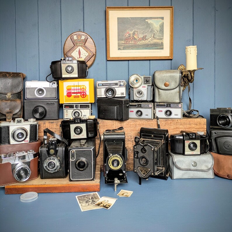Retro Camera Collection. 1920s-1980s Kodak, Agfa, Halina, Rajar ...