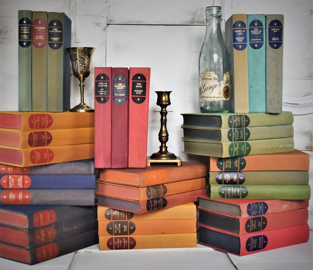 Set of 3 1950s Vintage Books. Retro Novel Book Stack. Vintage Companion ...