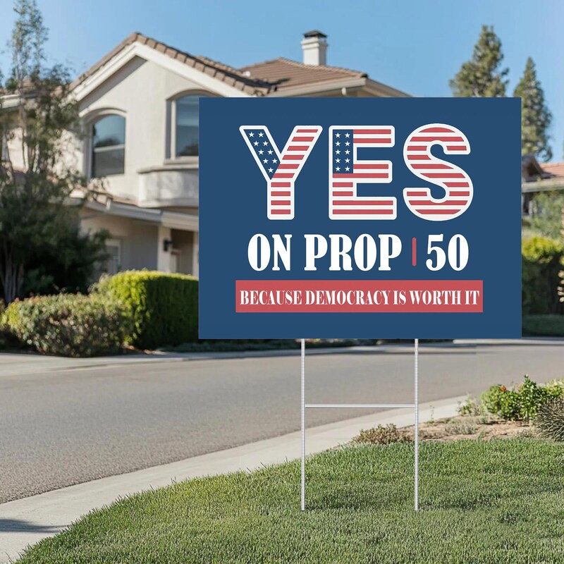 Yes on Prop 50 - Etsy