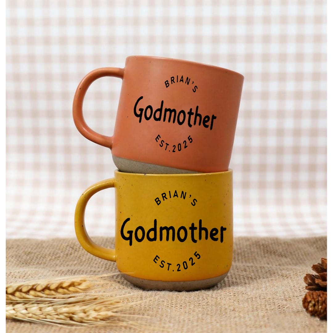 Personalized Godmother Godfather Mug, Ceramic Coffee Mug, Godfather ...