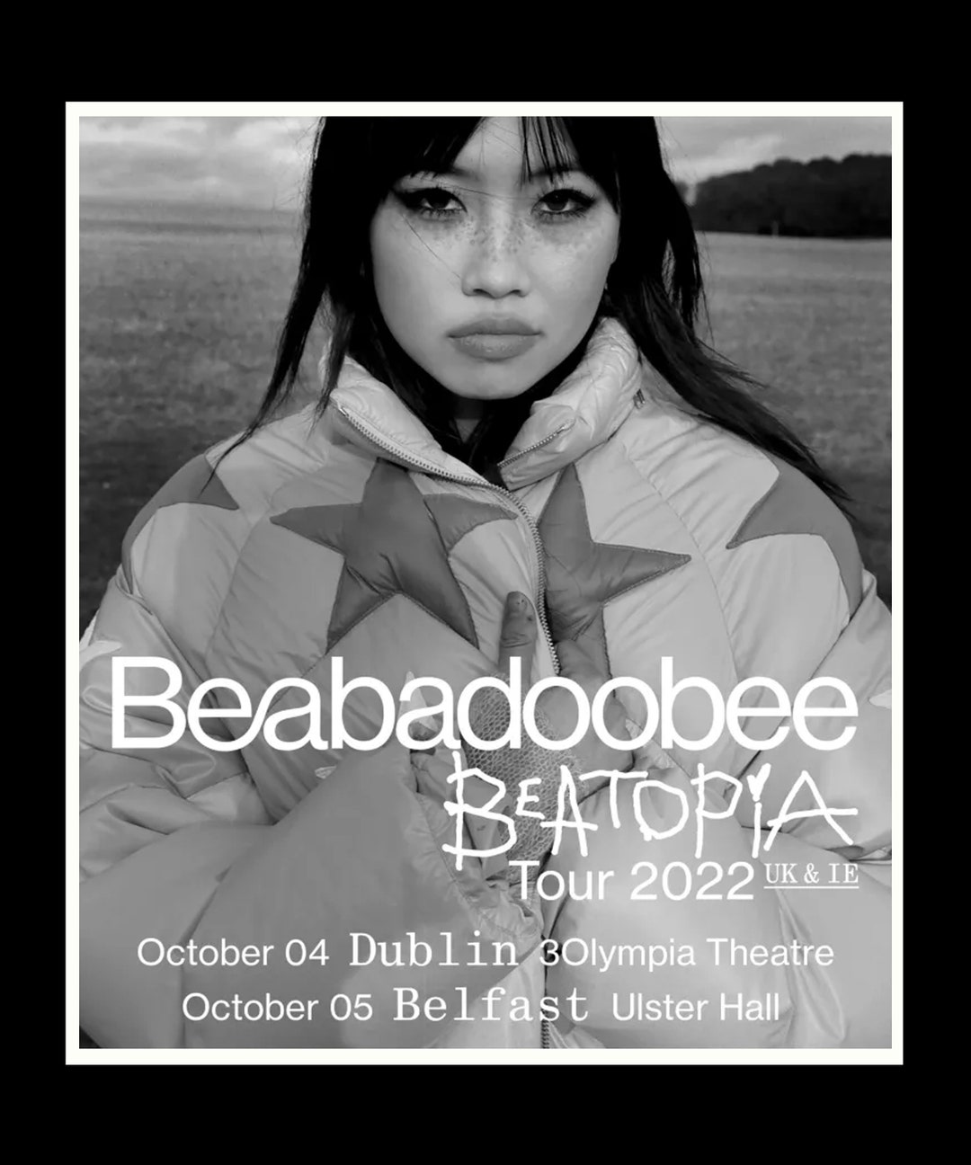 BW Beabadoobee Belfast Show Poster, Beabadoobee Beatopia Tour 2022 ...