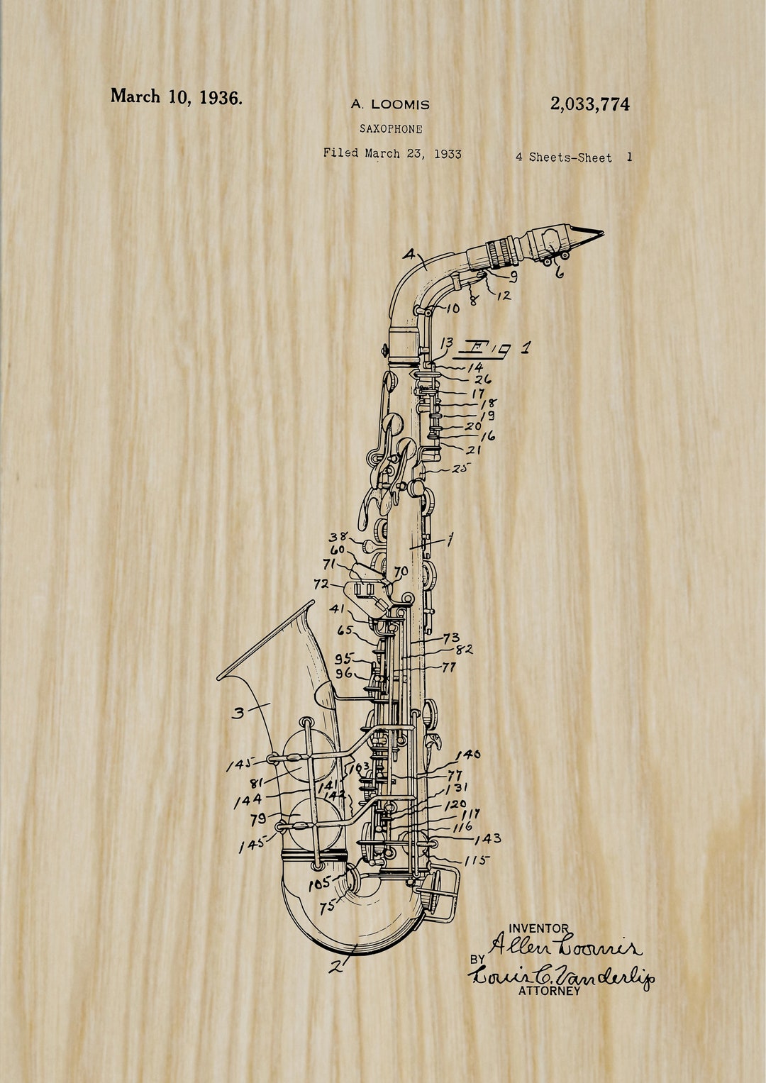 Saxophone for Laser Engraving. File Ready for Engraving. - Etsy