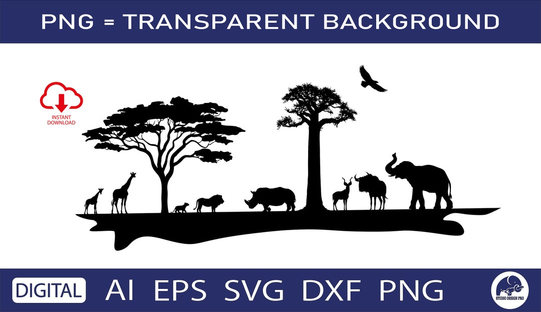 Africa Safari Animal Safari DXF Safari Png Africa Animals Animal ...