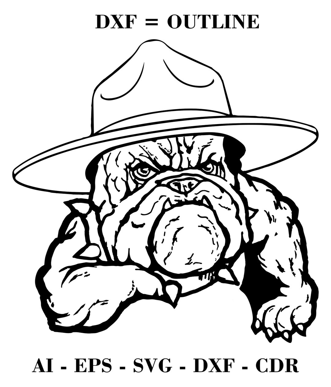 The War Dog SVG EPS AI Dxf Cdr Clipart Vector Cricut Cut Cutting Cnc ...