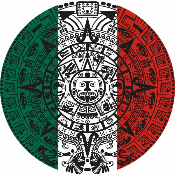 Aztec Calendar Svg - Etsy