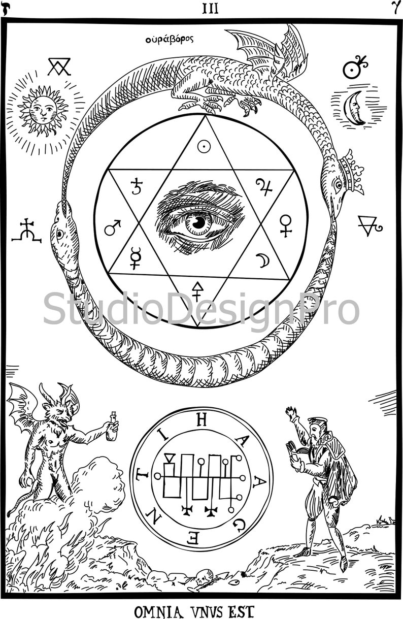 Alchemical Symbols SVG EPS AI Dxf Pdf Png | Etsy