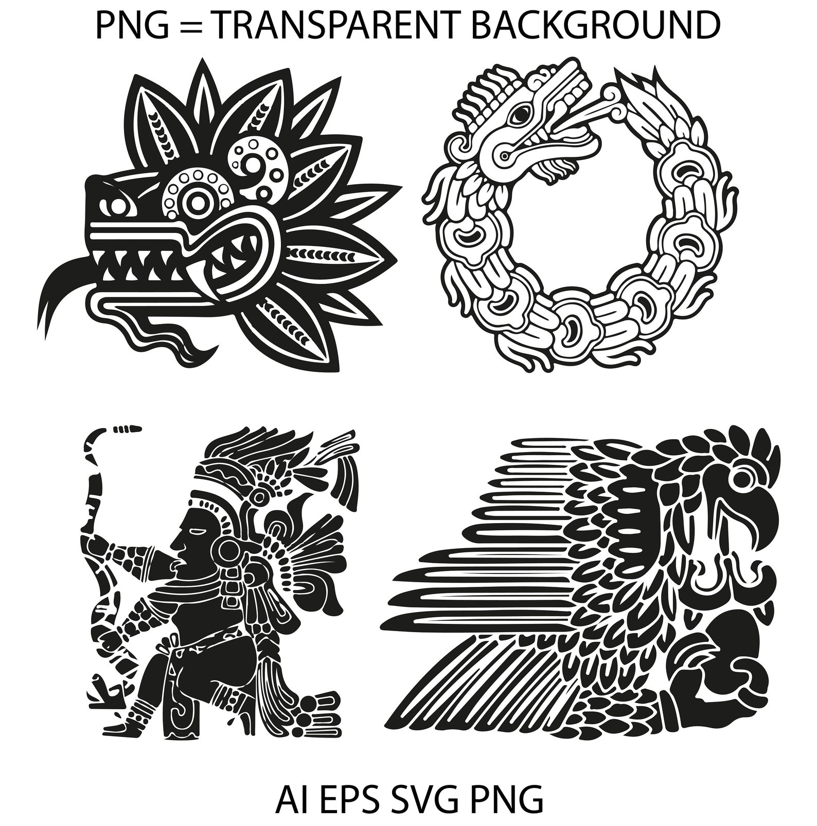 Aztec Idols SVG EPS AI Png - Etsy