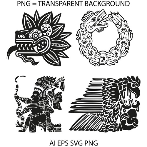 Aztec Idols SVG EPS AI Png - Etsy