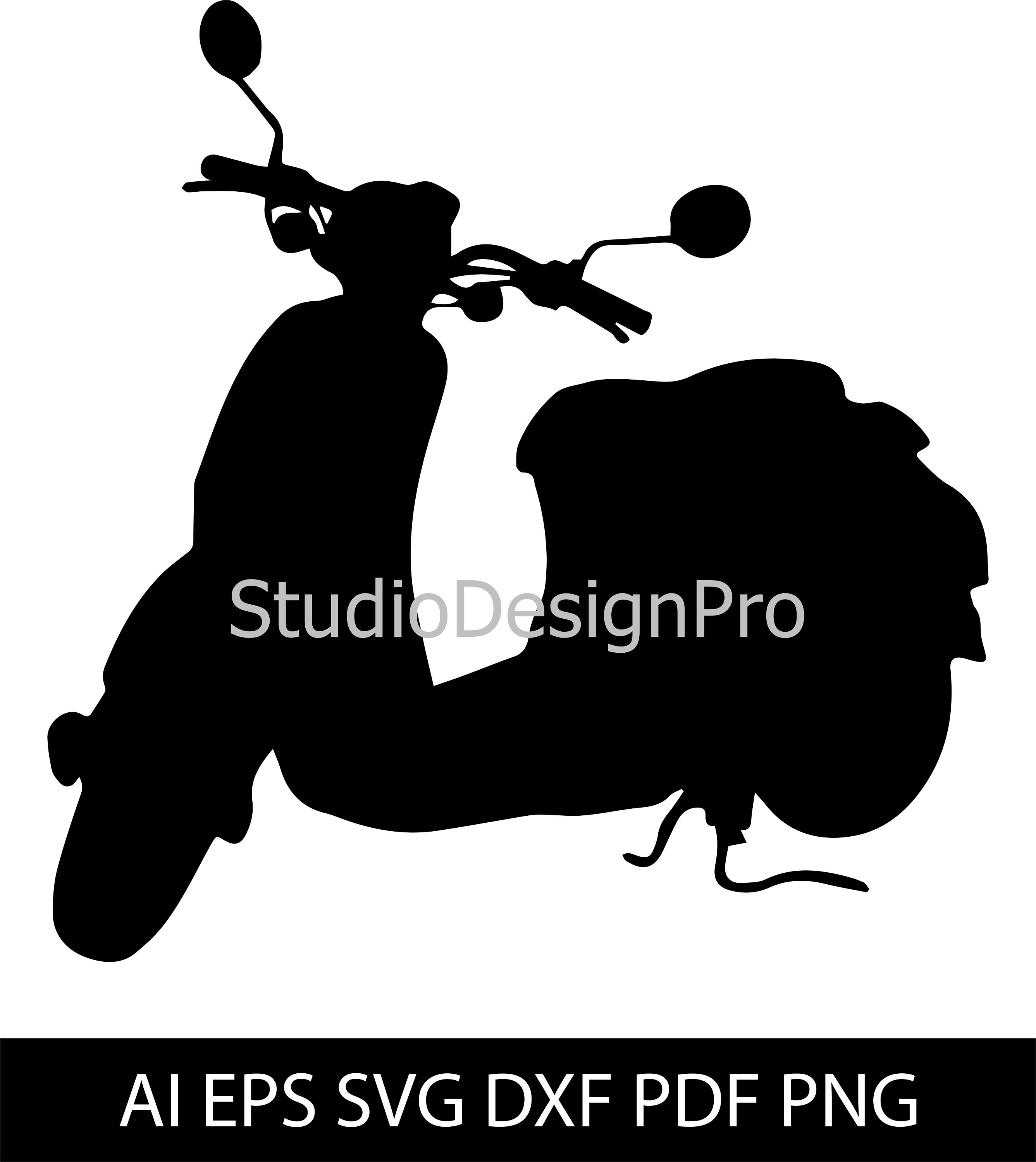 Vespa Vector Silhouette