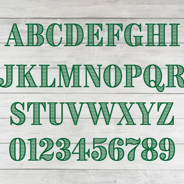 Striped Alphabet - Etsy