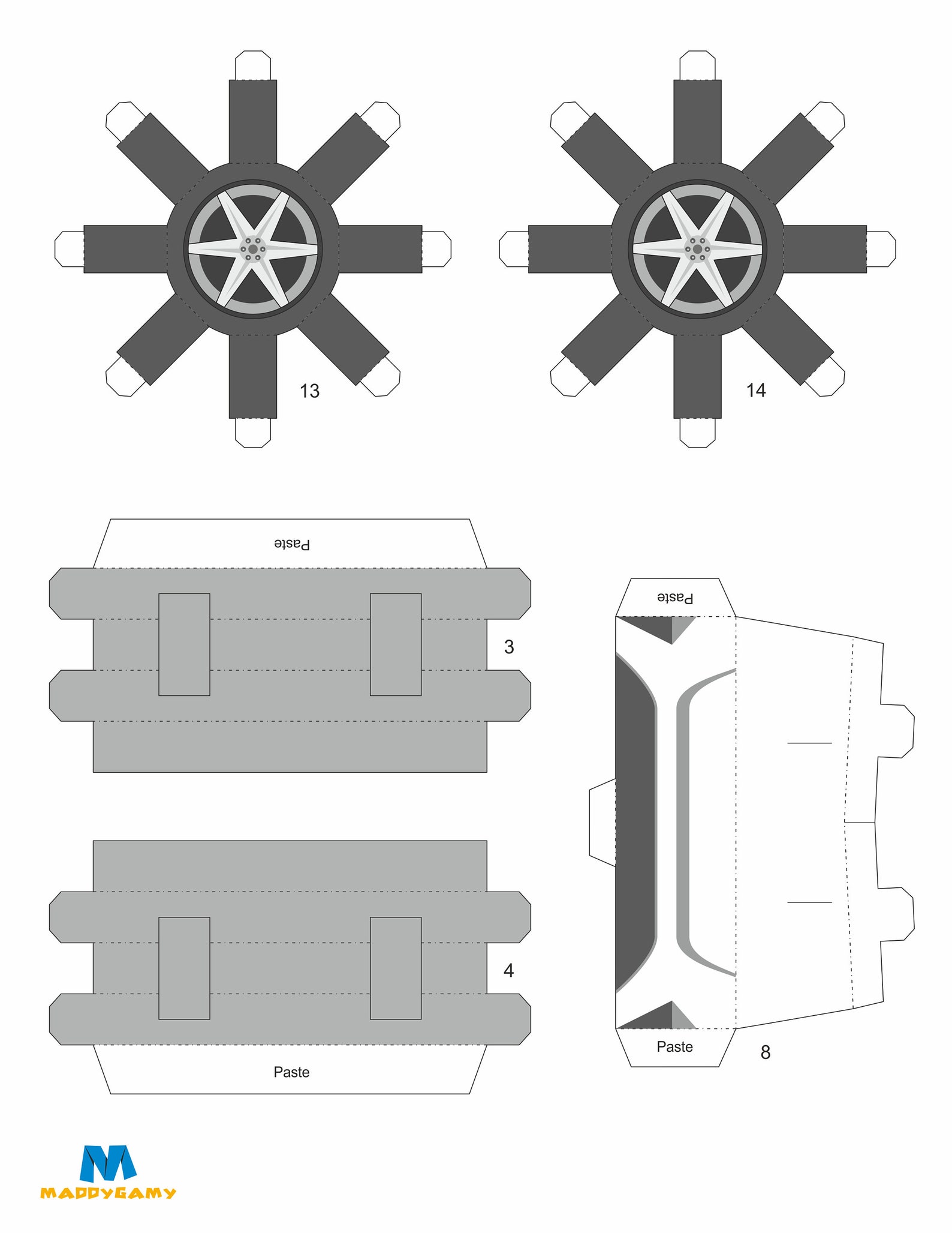 Paper Model Car | Sports Car | Paper Craft | 3D Paper Model | Paper ...