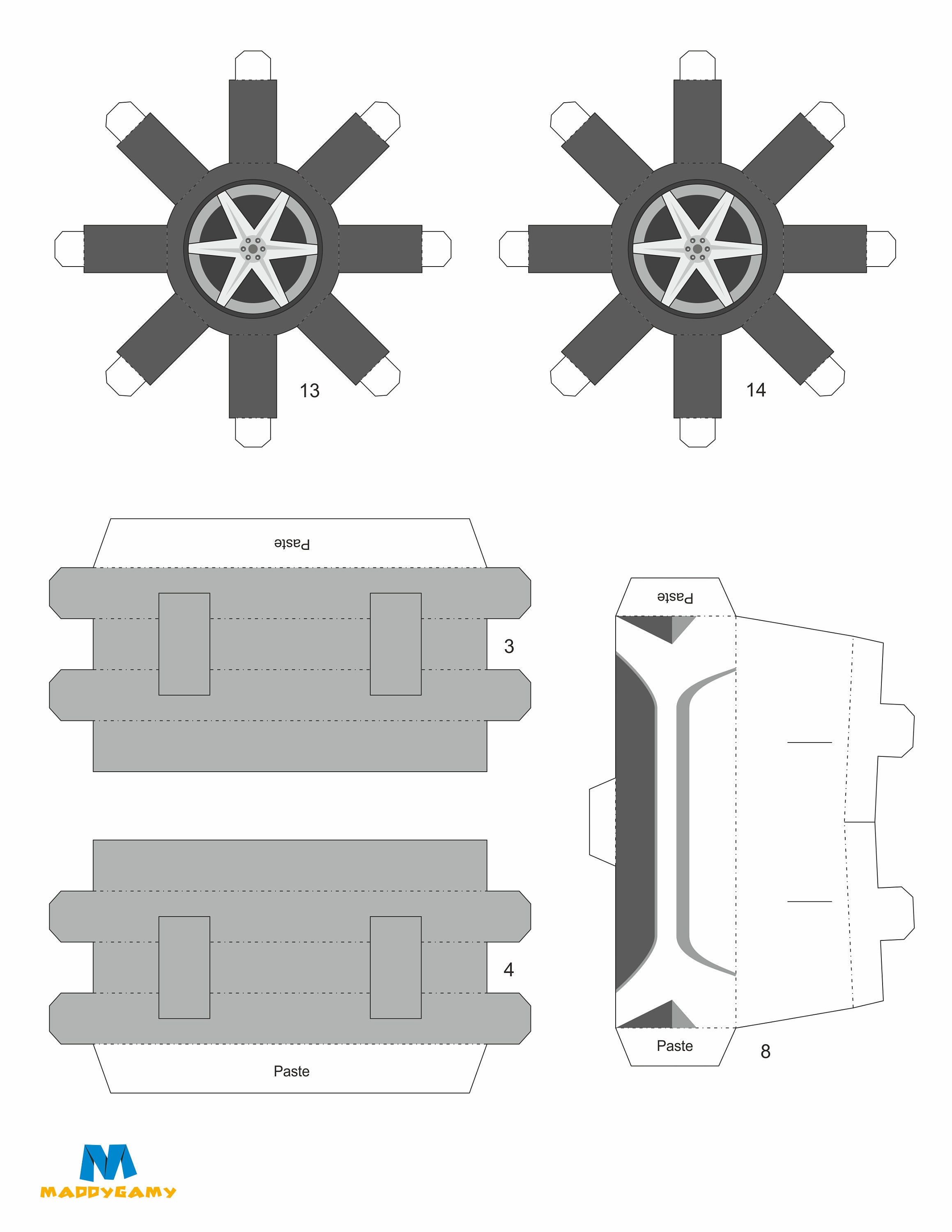 Paper Model Car | Sports Car | Paper Craft | 3D Paper Model | Paper ...