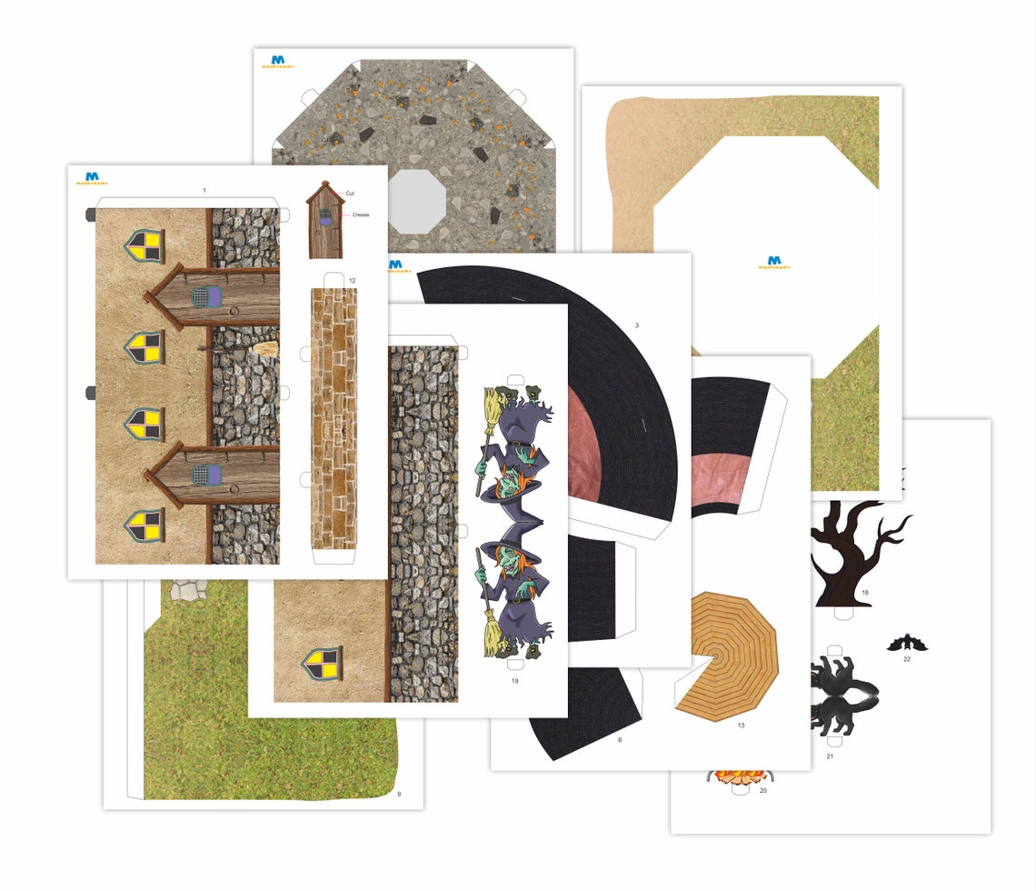 Paper Witch House | Witch House | Paper Craft | 3D Paper Model | Paper ...