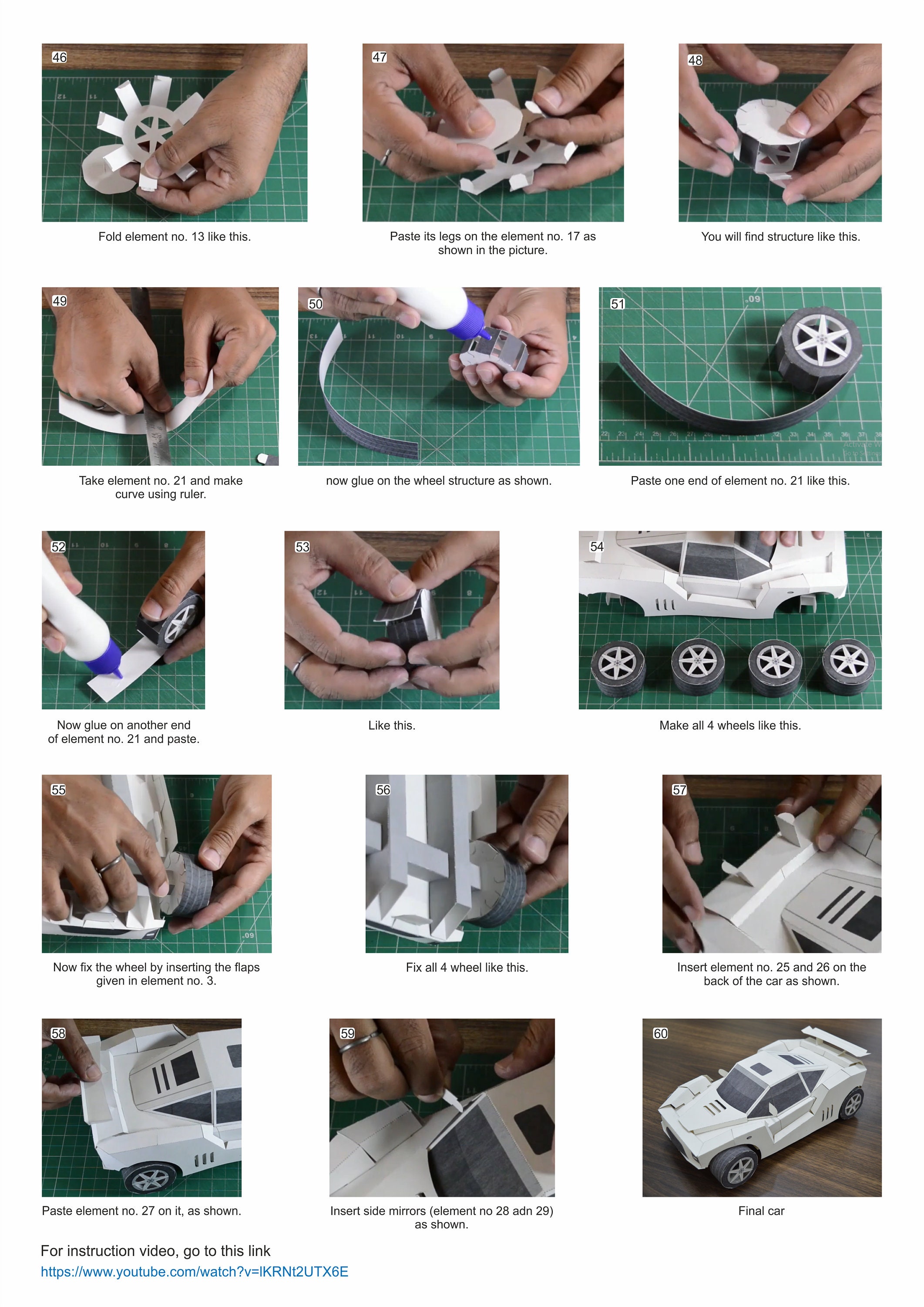 Paper Model Car | Sports Car | Paper Craft | 3D Paper Model | Paper ...