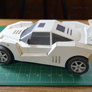 Paper Model Car | Sports Car | Paper Craft | 3D Paper Model | Paper ...