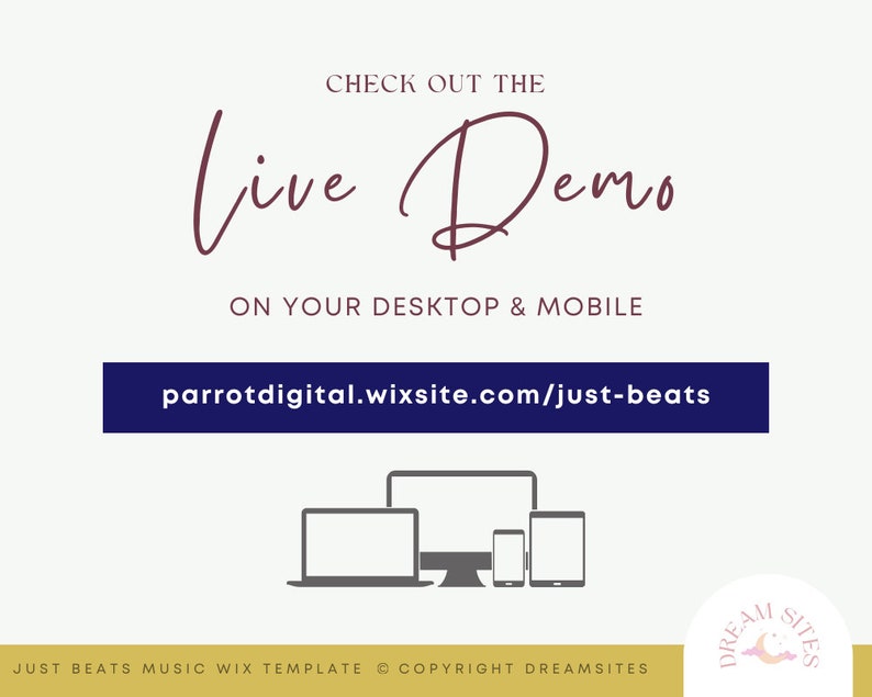 Just Beats Music Wix Template | Website Template for Music Businesses ...