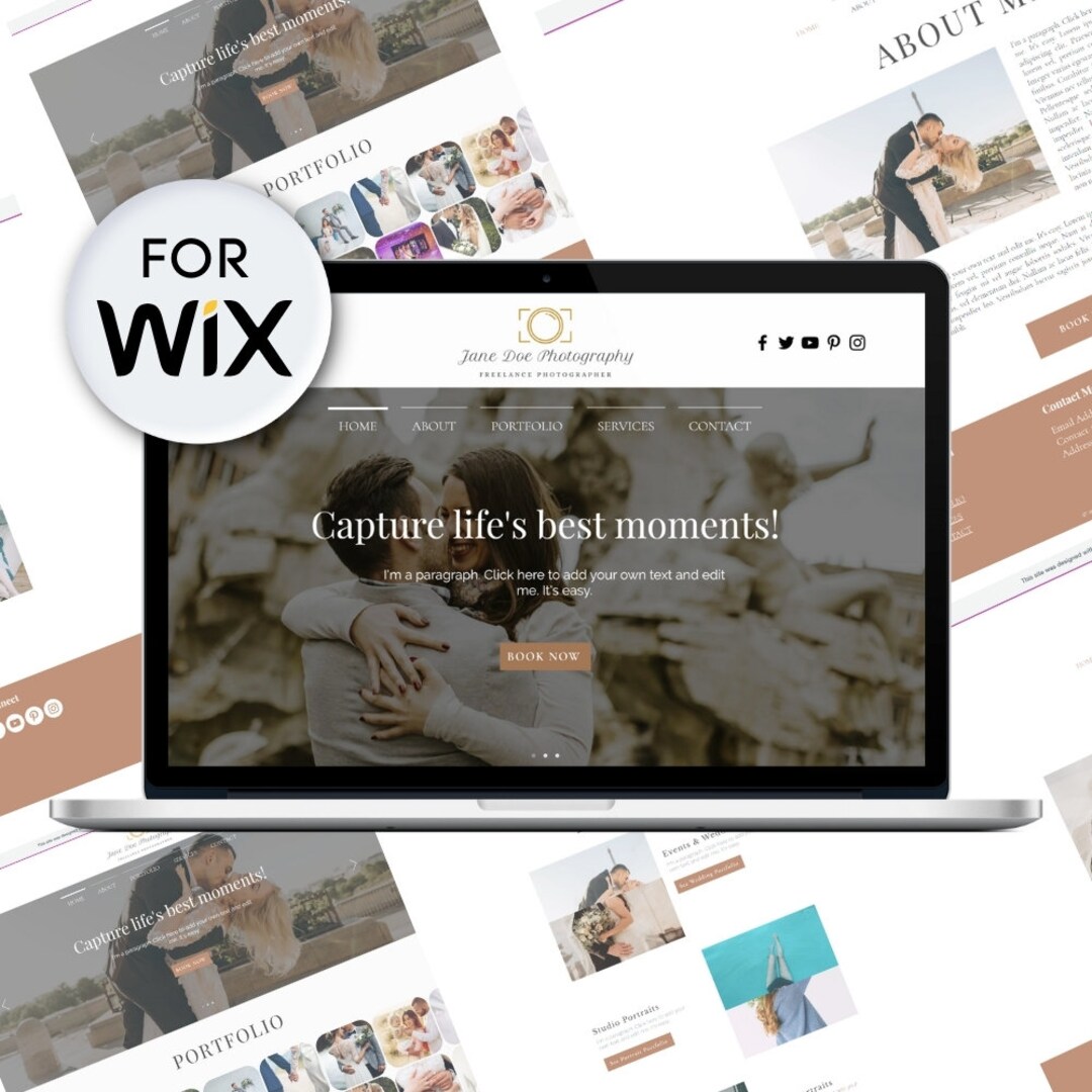 Wix Photography Website Template / Website for Freelance Photographers ...