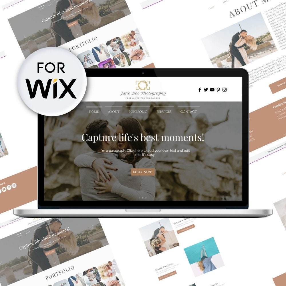 Wix Photography Website Template / Website for Freelance Photographers ...