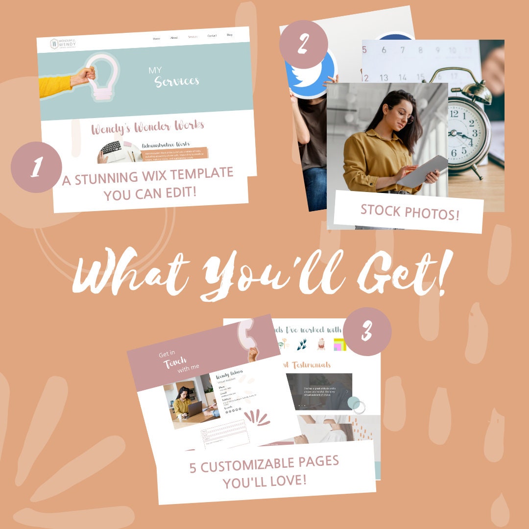Wix Virtual Assistant Website Template | Website Template for Virtual ...