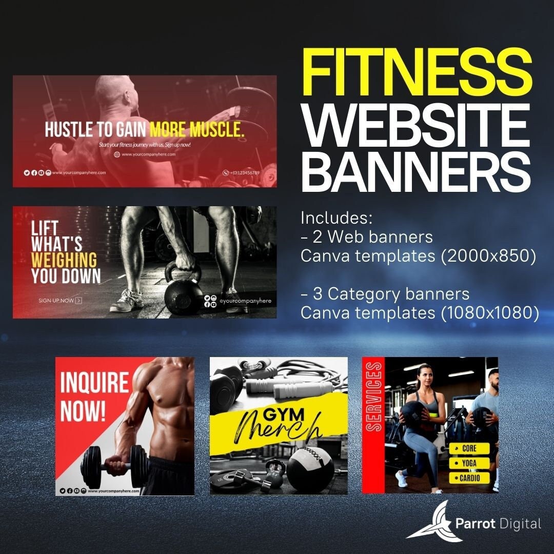DIY Social Media Posts and Website Banners for Personal Trainers ...
