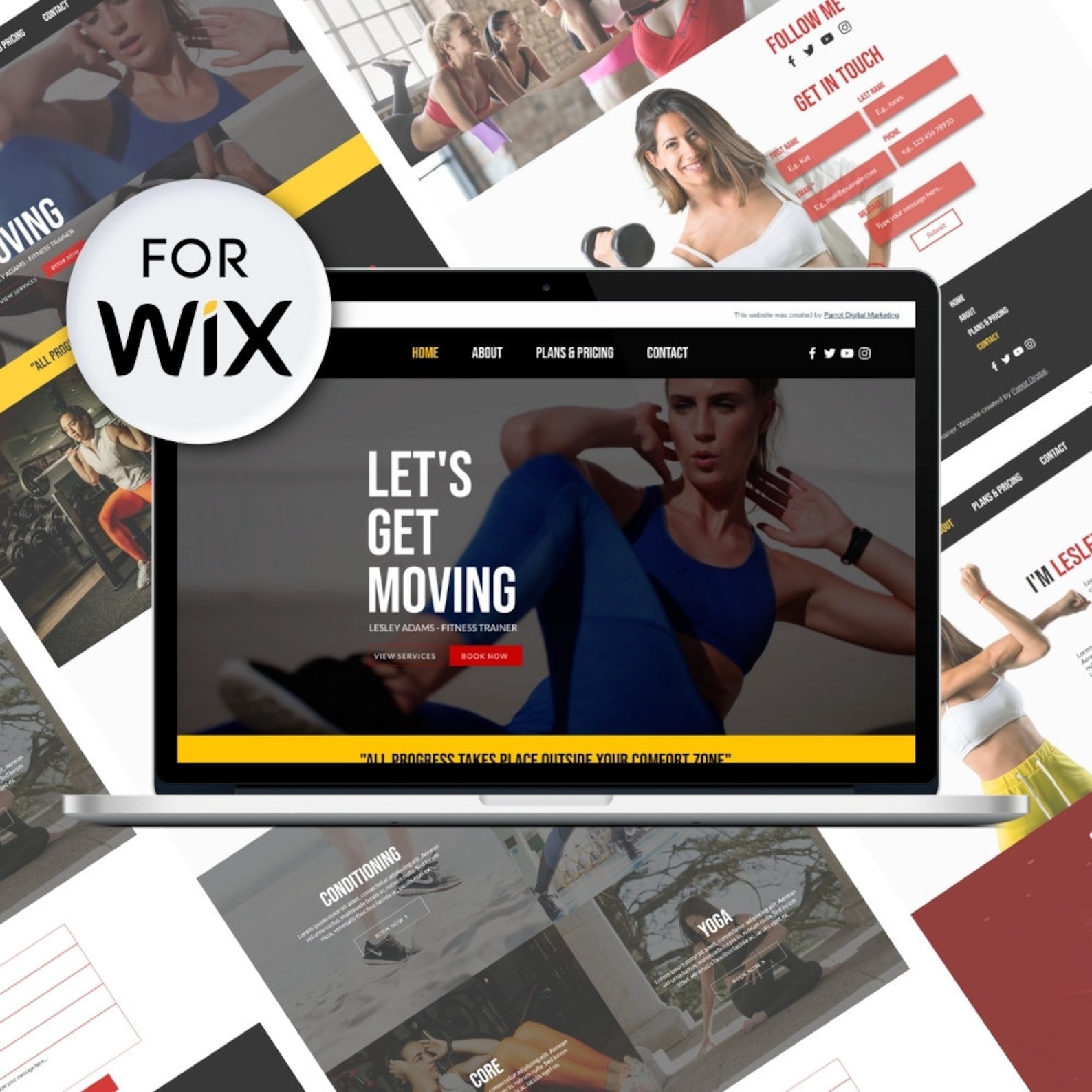 Wix Personal Trainer Website Template | Site Template for Fitness ...