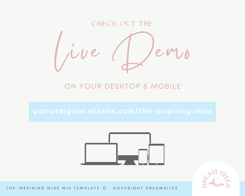 The Inspiring Miss Wix Website Template | Website Template for Life ...