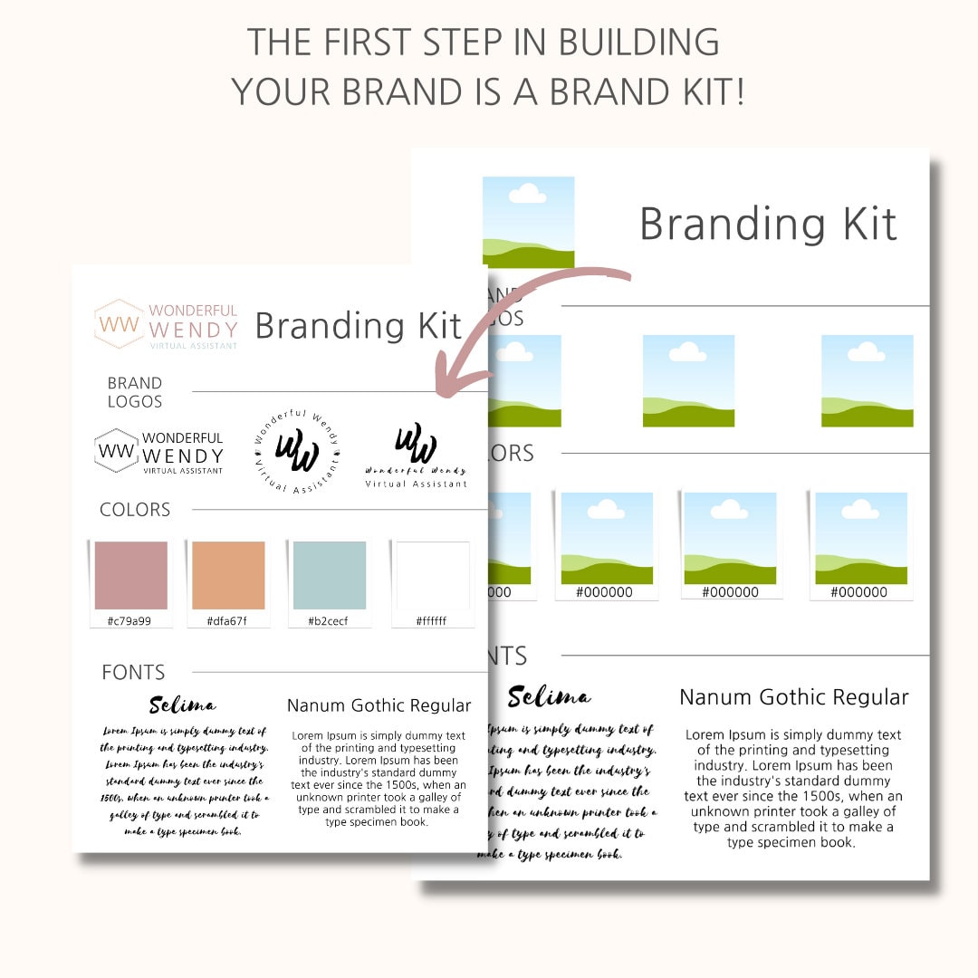 Virtual Assistant Brand Kit | Brand Kit for Virtual Assistants ...