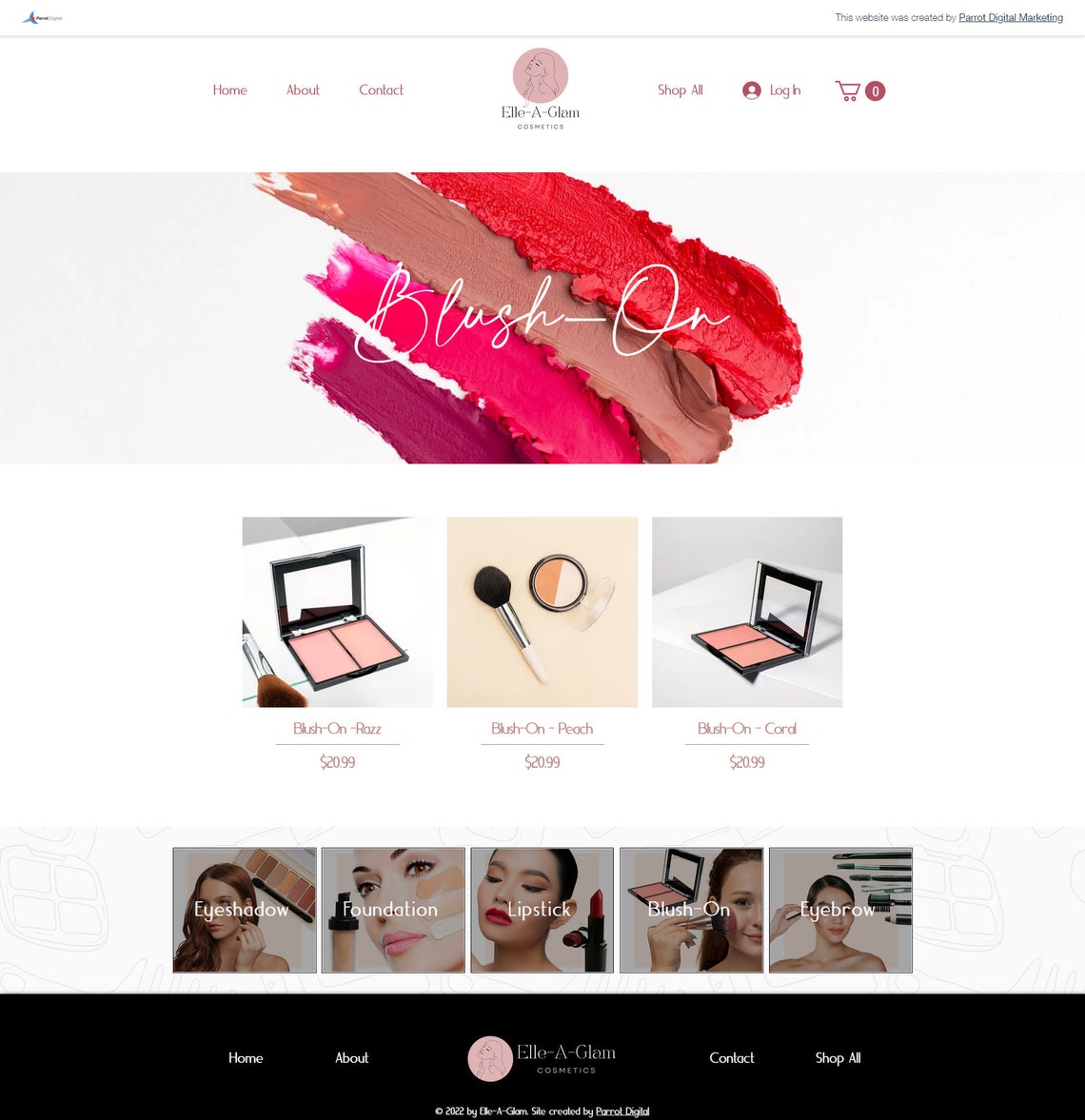 Wix Cosmetics Website Template | Website Template for Cosmetics E ...