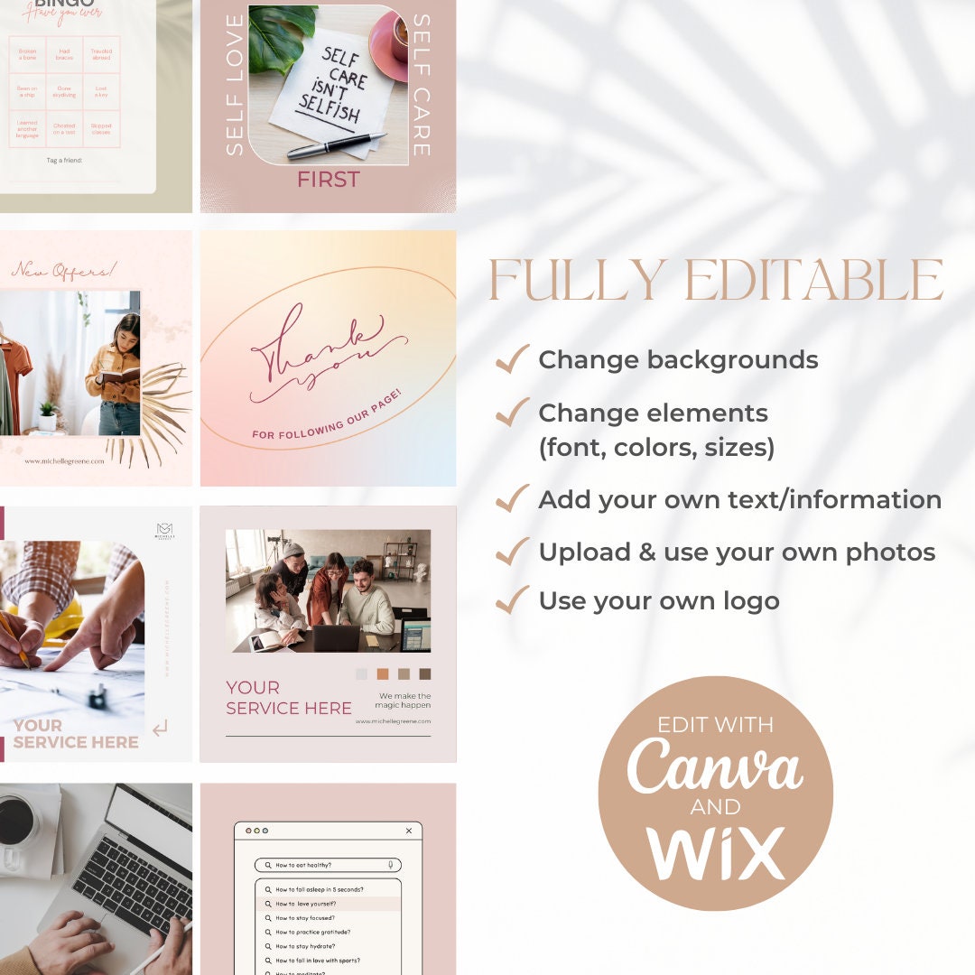 Vibrant Ultimate Business Template Pack | Wix Website | Canva Templates ...