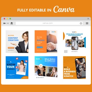 100 Social Media Posts for Digital Marketing Agencies | Canva Templates ...