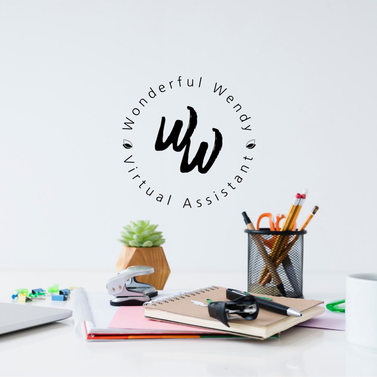 6 Virtual Assistant Business Logos | Logo Canva Template for Virtual ...