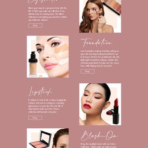 Wix Cosmetics Website Template | Website Template for Cosmetics E ...