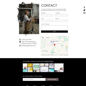 Wix Artist Portfolio Website Template | Website Template for Artist ...