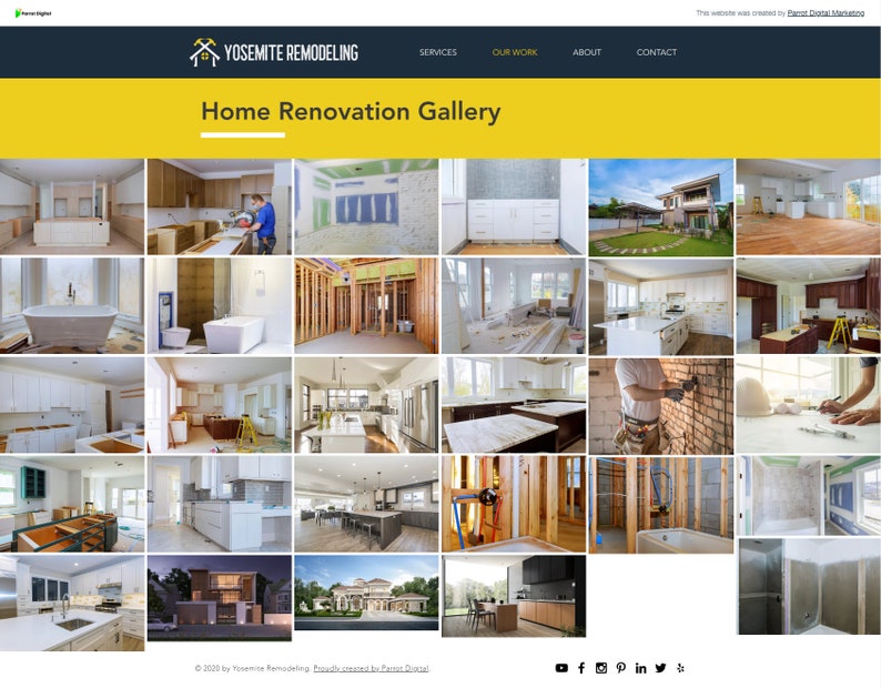 Wix Contractor Website Template / Remodeling Template Website / Wix ...