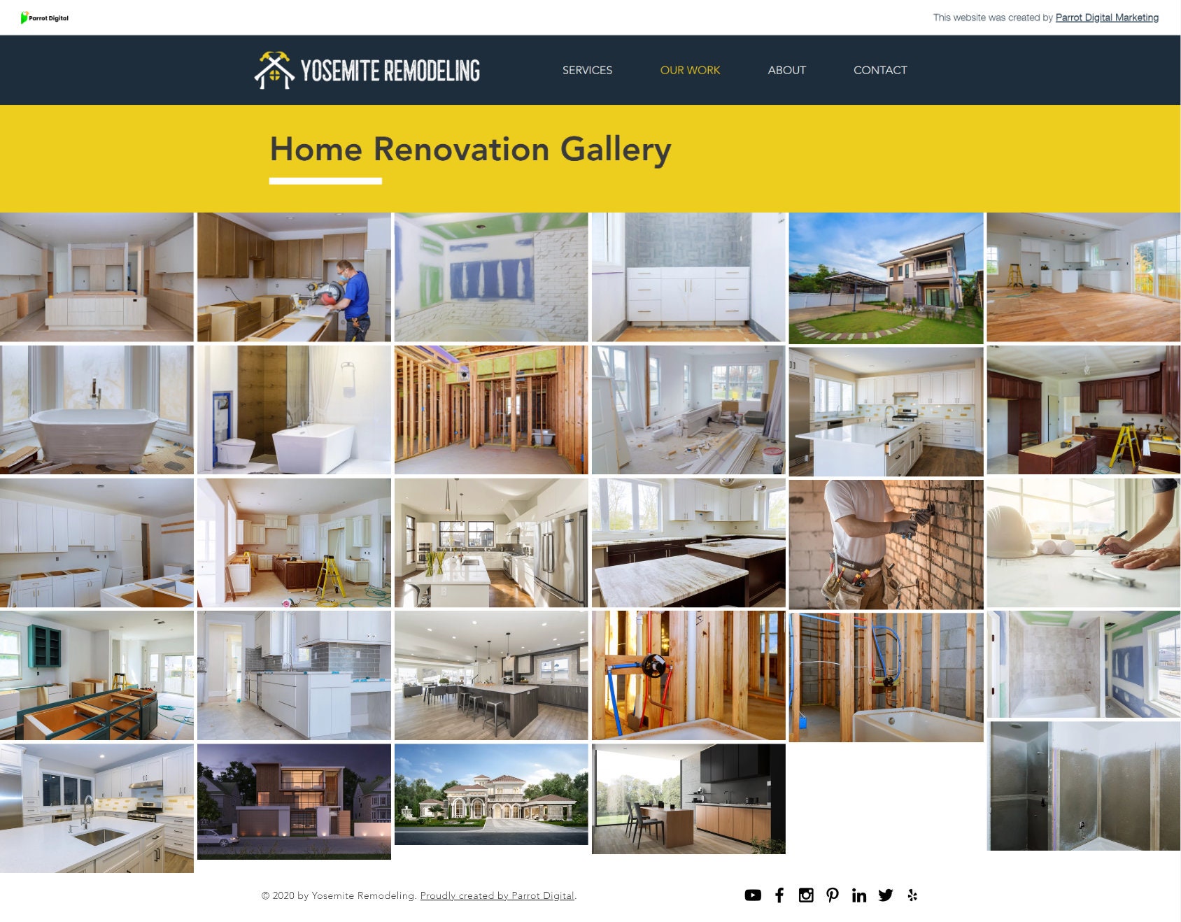 Wix Contractor Website Template / Remodeling Template Website / Wix ...