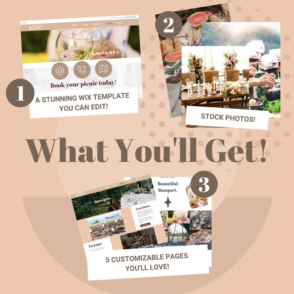 Wix Luxury Picnic Website Template | Website Template for Luxury Picnic ...