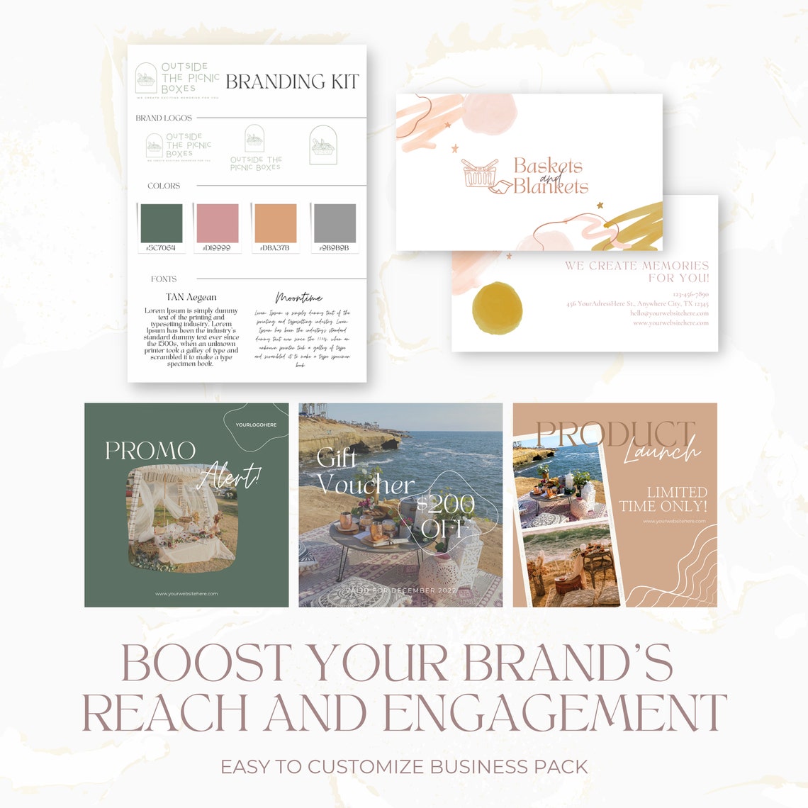 Ultimate Business Template Pack for Luxury Picnic Companies | Wix ...