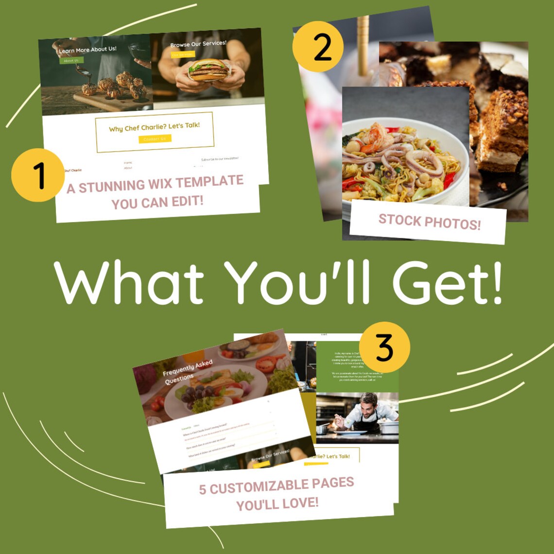 Wix Chef and Catering Website Template | Website Template for Food ...