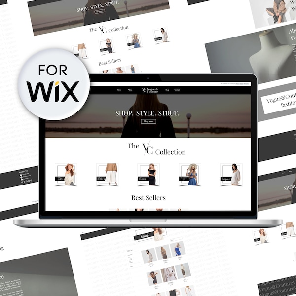 Wix Clothing Store Templates - Etsy