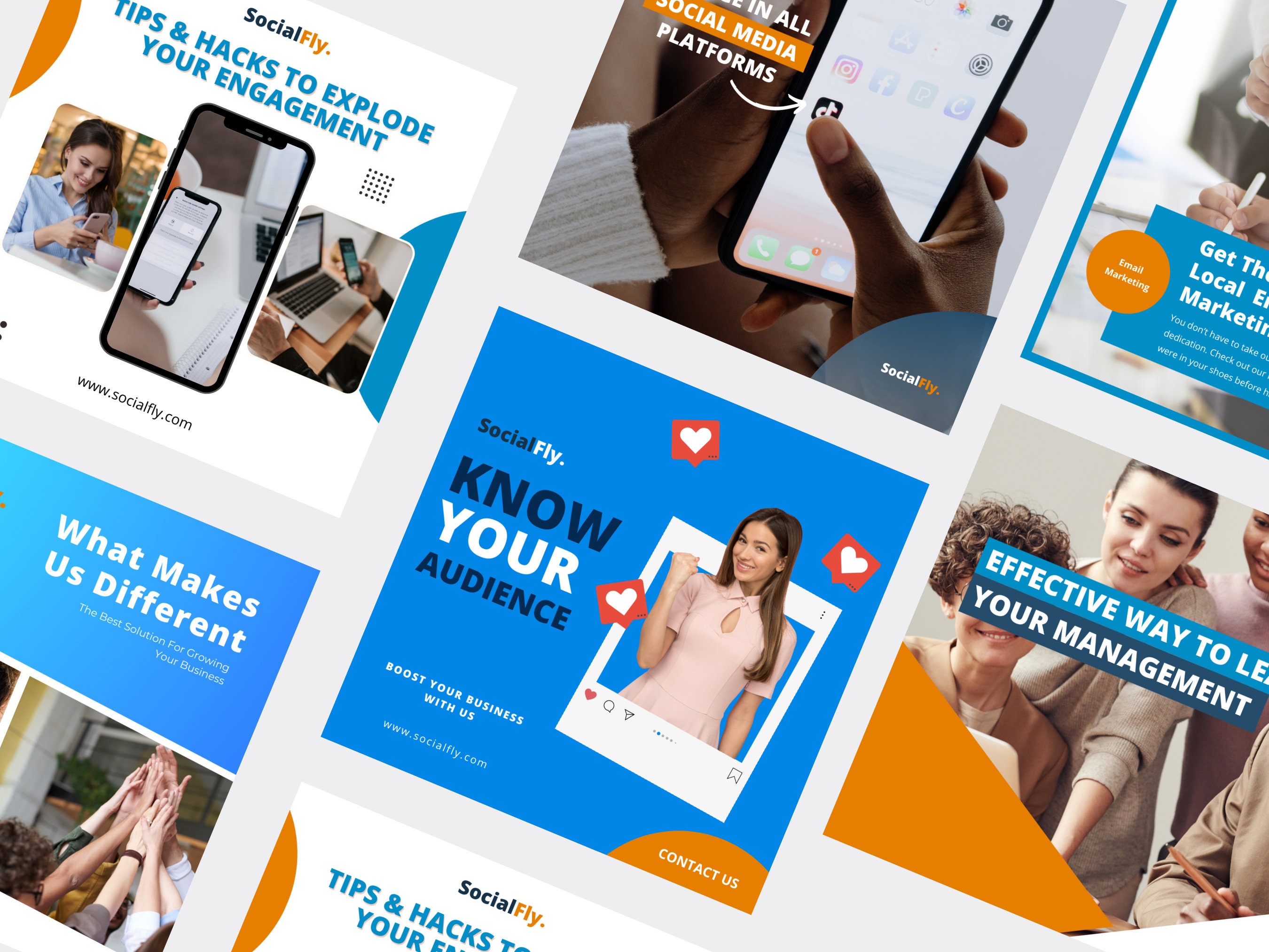 100 Social Media Posts for Digital Marketing Agencies Canva - Etsy