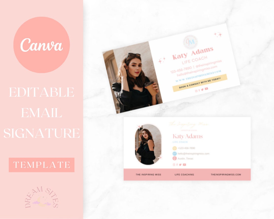 Creative Email Signature Template | Canva Email Signature Design | the ...