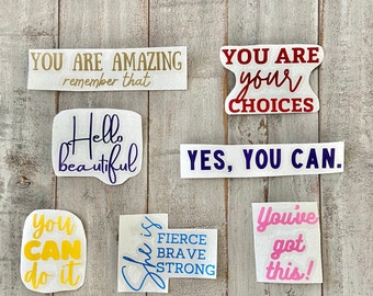 Motivational Mirror Sticker - Etsy
