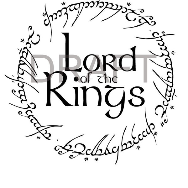 Lord the Rings Font - Etsy Canada