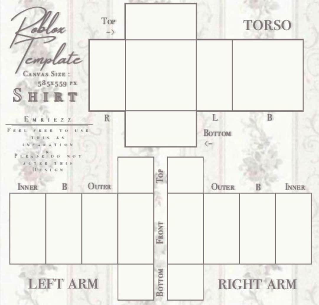 Roblox Clothing Template || Shirt & Pants || Vintage Background - Etsy