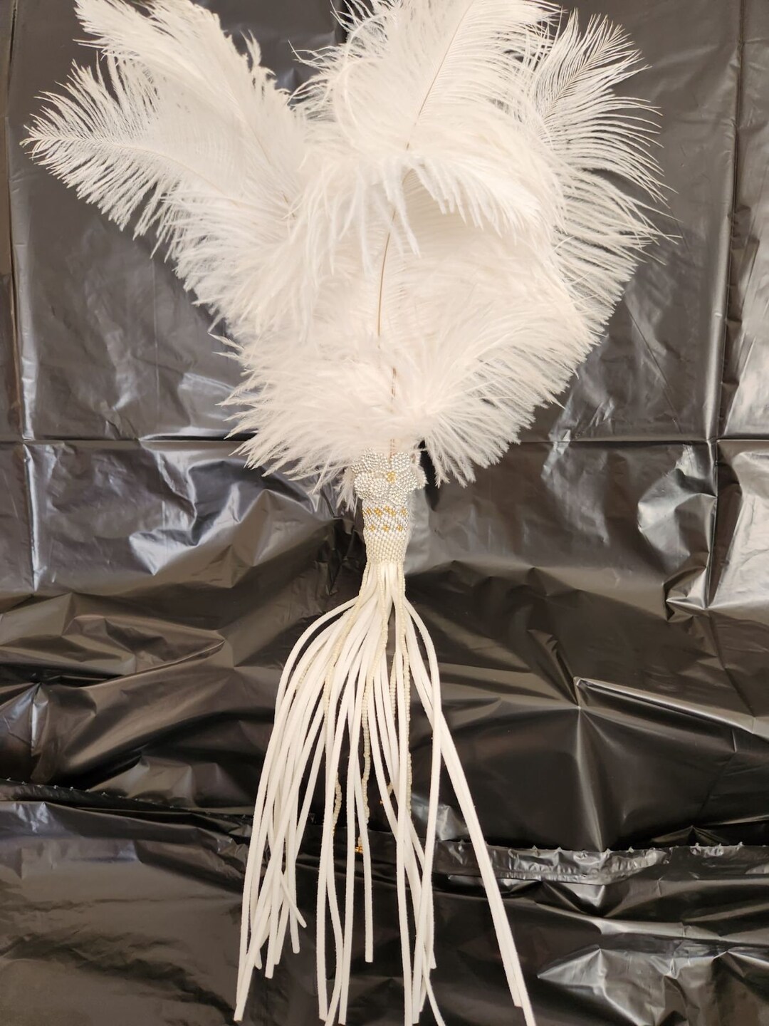 Decorative Ostrich Feathers Beaded - Etsy